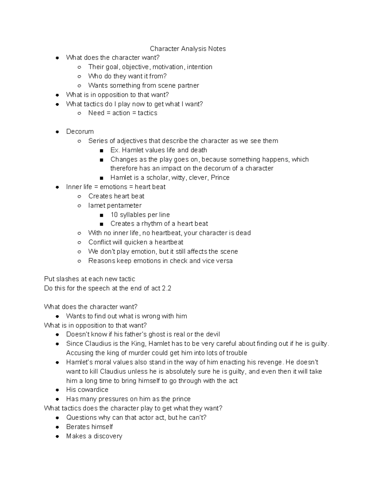 Character Analysis - William Cunningham - Character Analysis Notes What ...