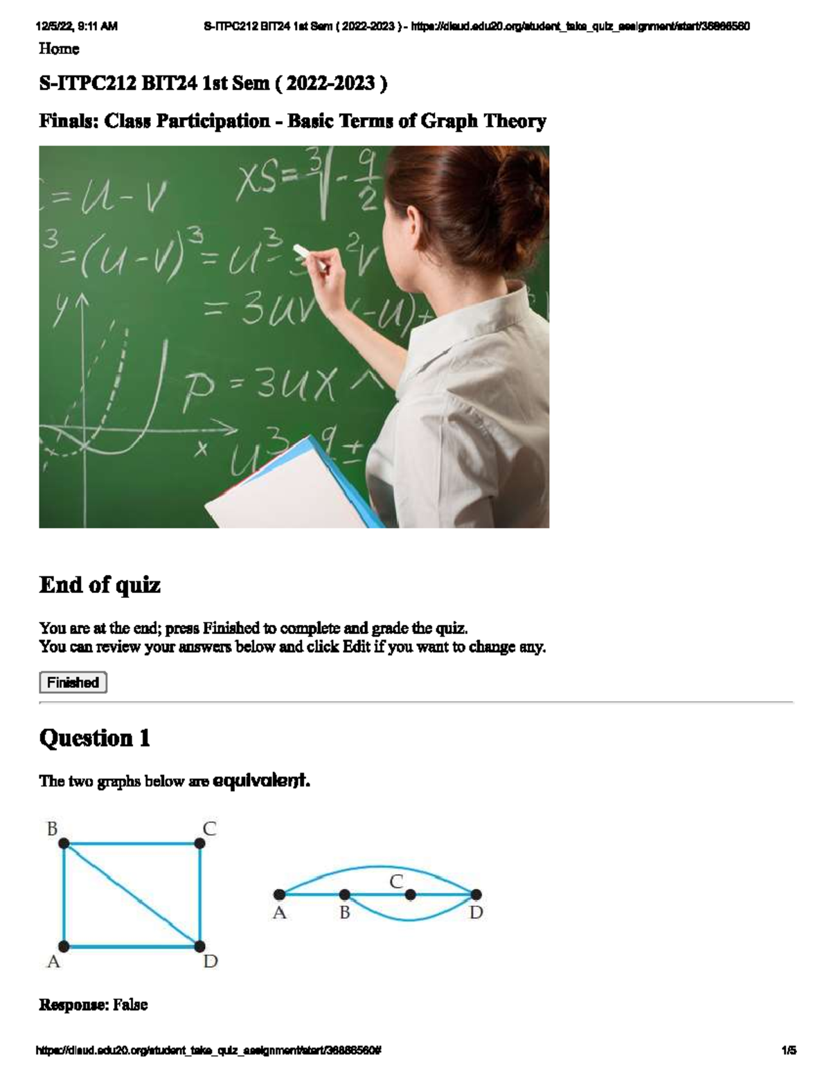 Classpartigraphtehory - Discrete Math - Studocu