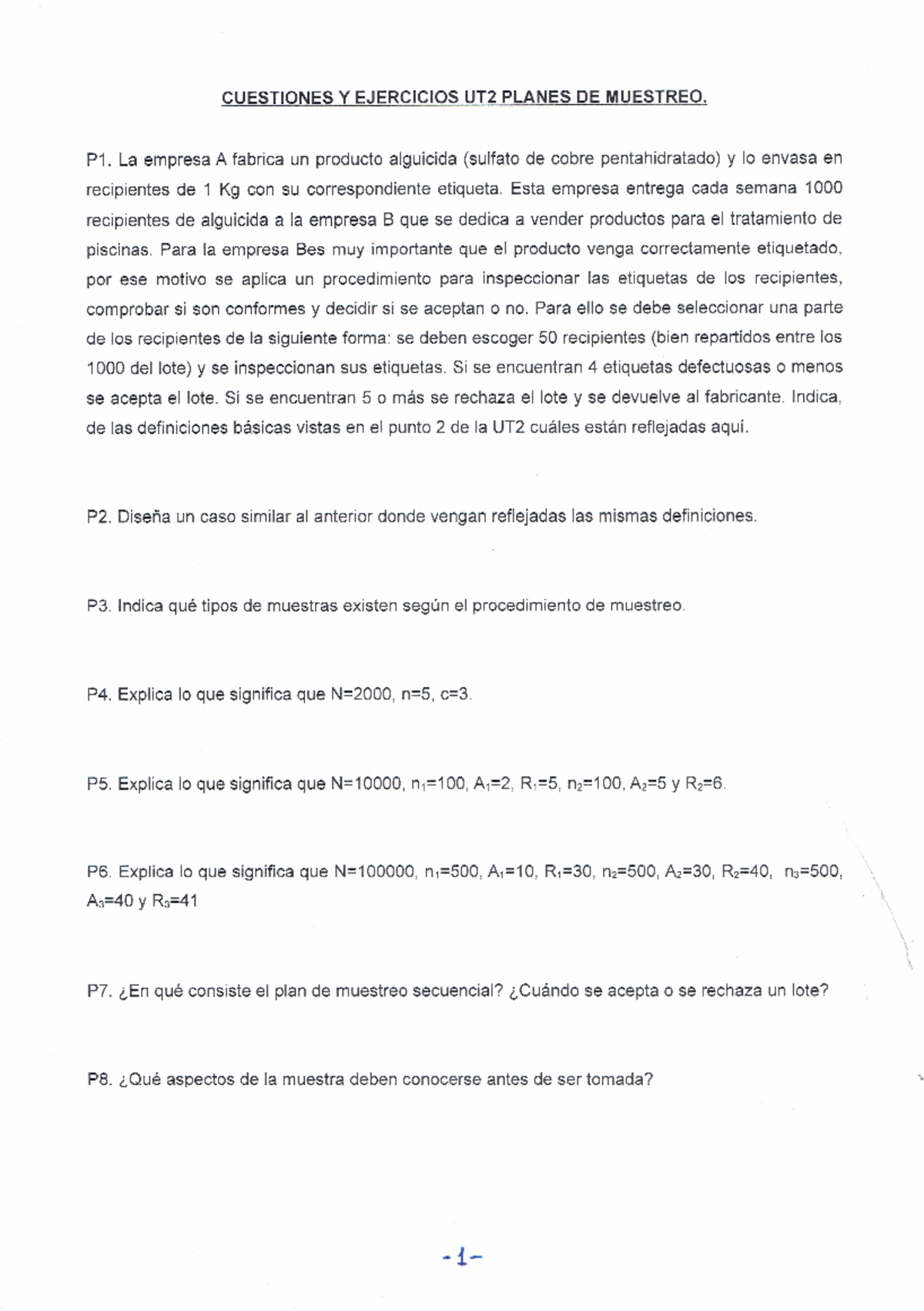 Cuestiones y ejercicios UT2 - Química - Studocu