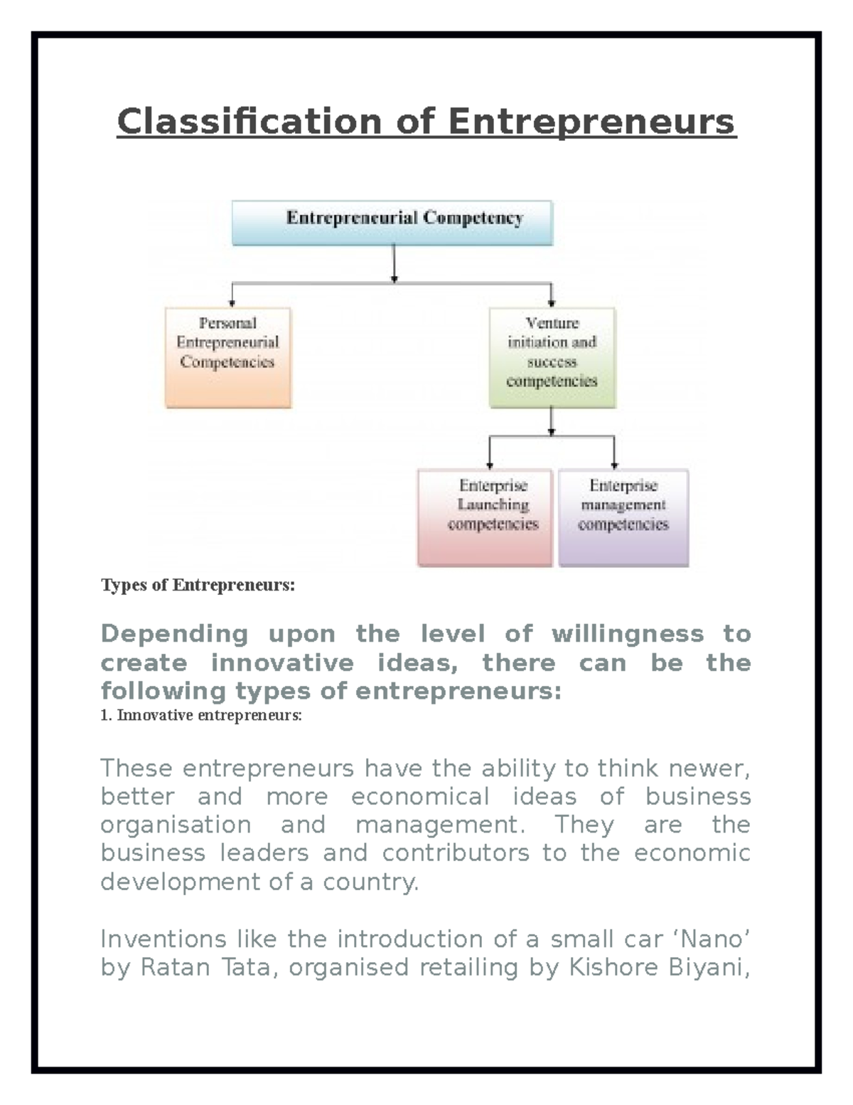 Classification of EntrepreneursWhat are the two main types of ...