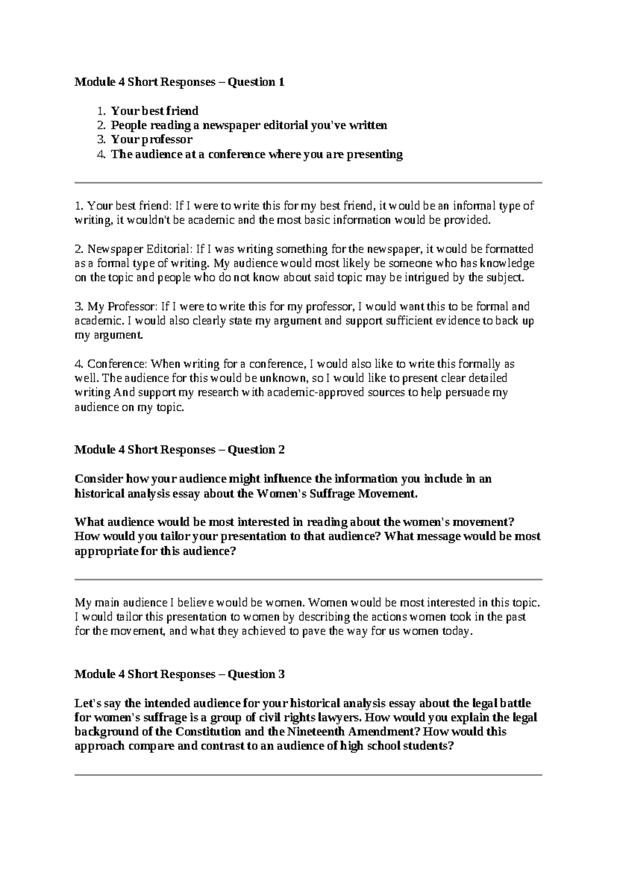 CJ 230 Module 4 Short Responses - Module 4 Short Responses – Question 1 ...
