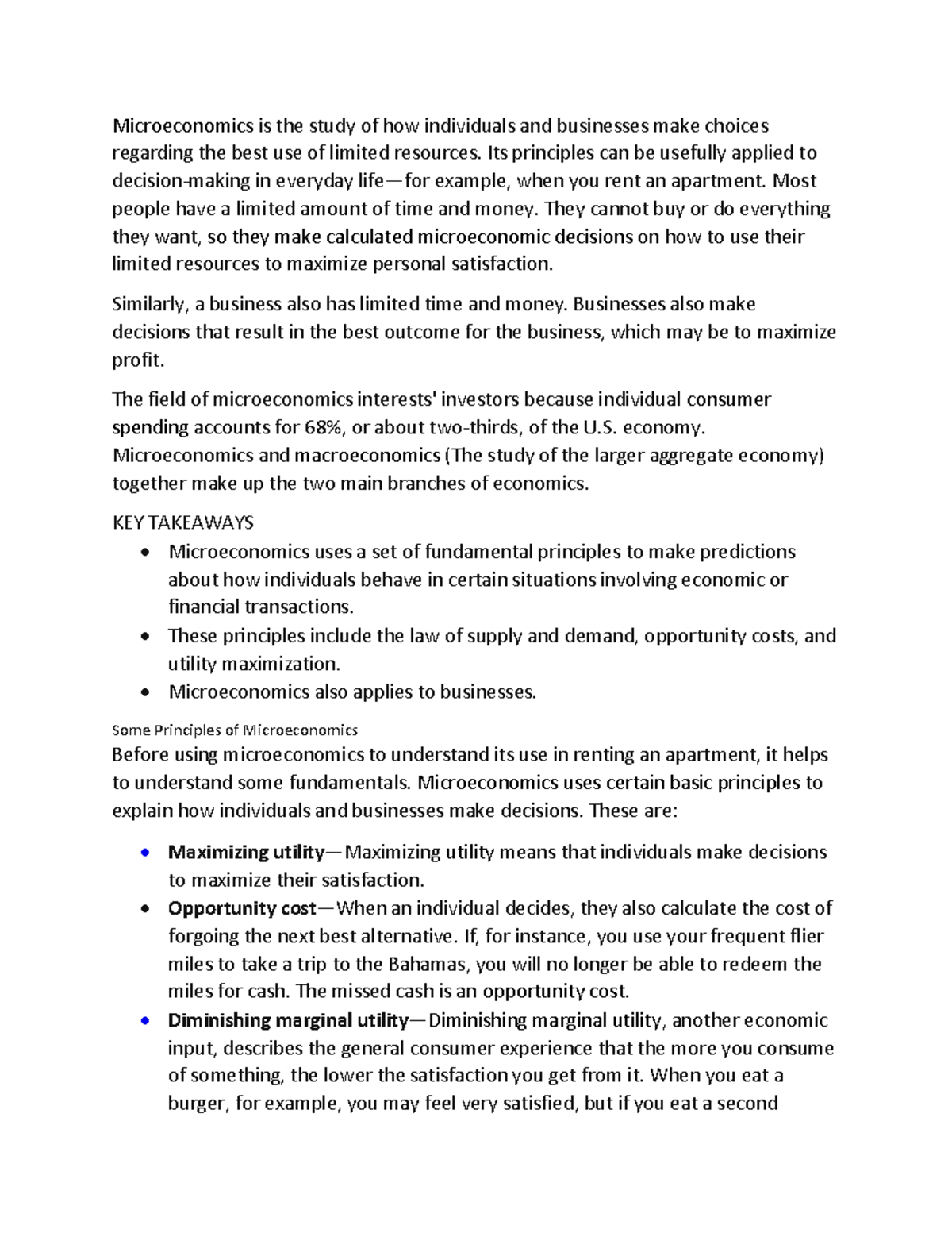 How microeconomics affects everyday life - Microeconomics is the study ...