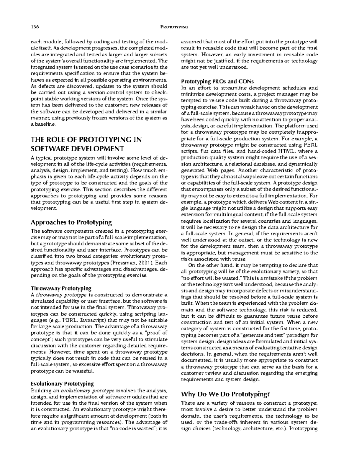 The Internet Encyclopedia ( PDFDrive )-18 - 136 PROTOTYPING each module ...