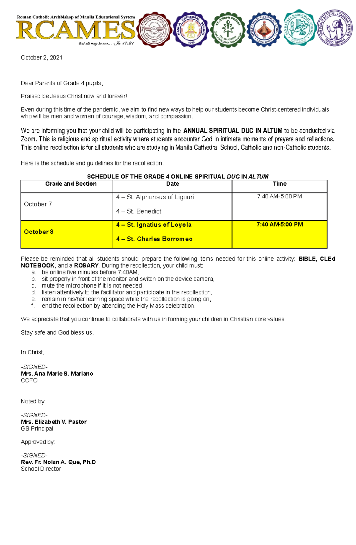 Recollection Letter OF GR - Physics - Studocu