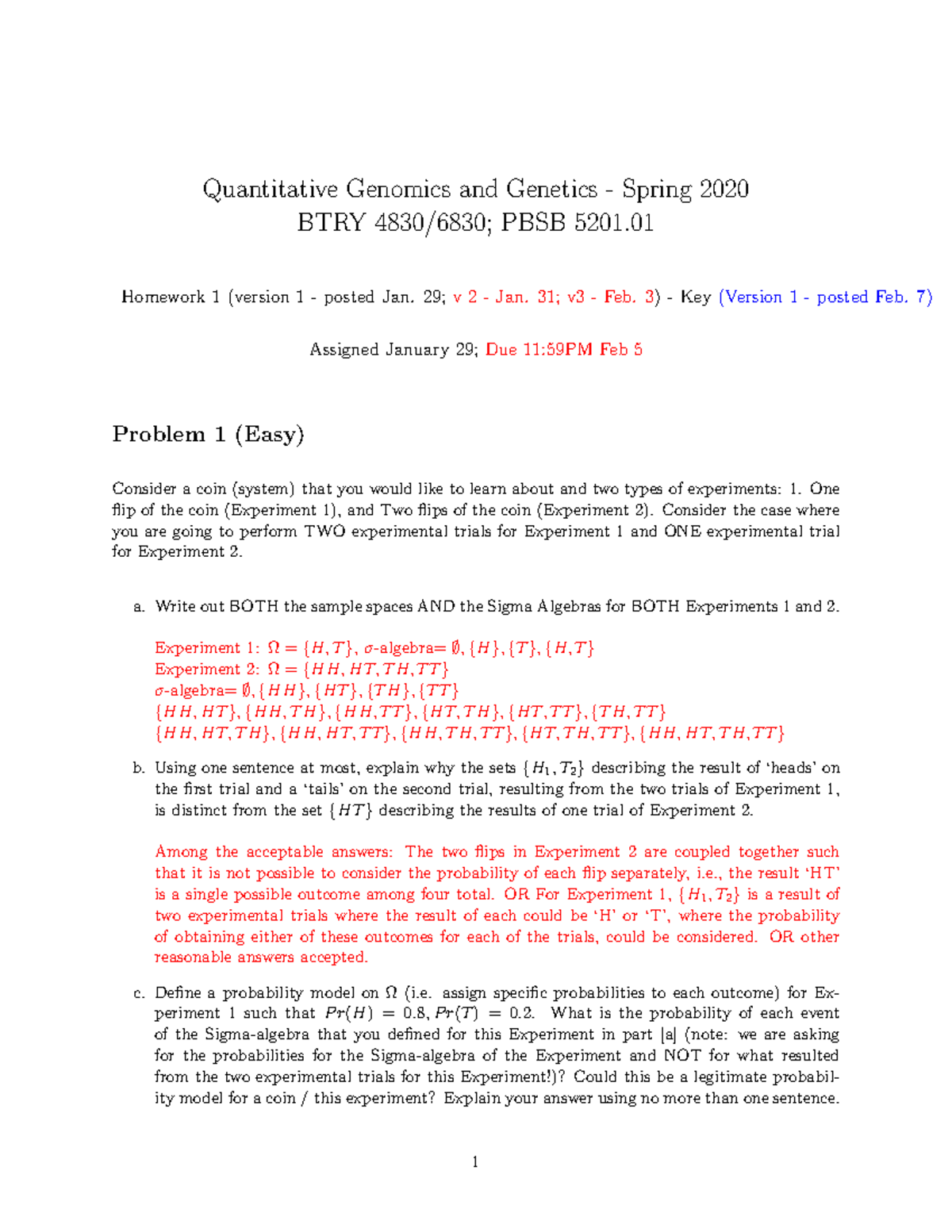 QG20 - Homework 1 v3-key V1 - Quantitative Genomics and Genetics ...