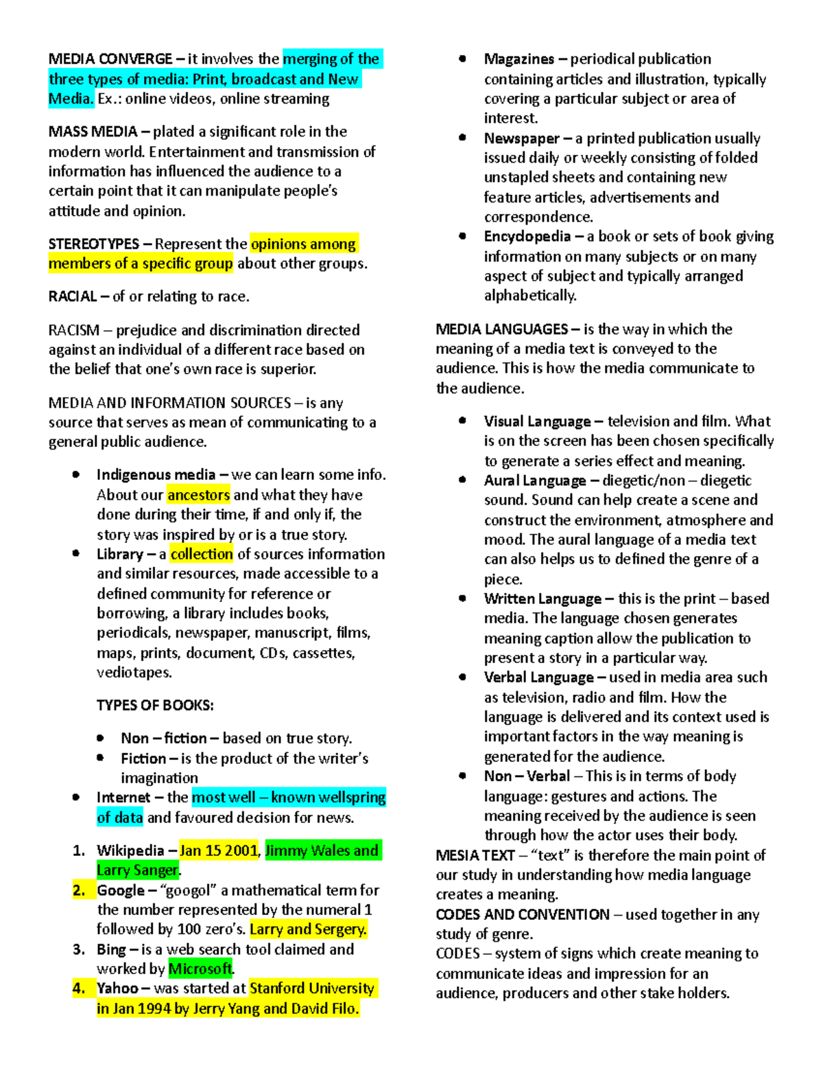 Media-Reviewer-1 - Yes - MEDIA CONVERGE – it involves the merging of ...
