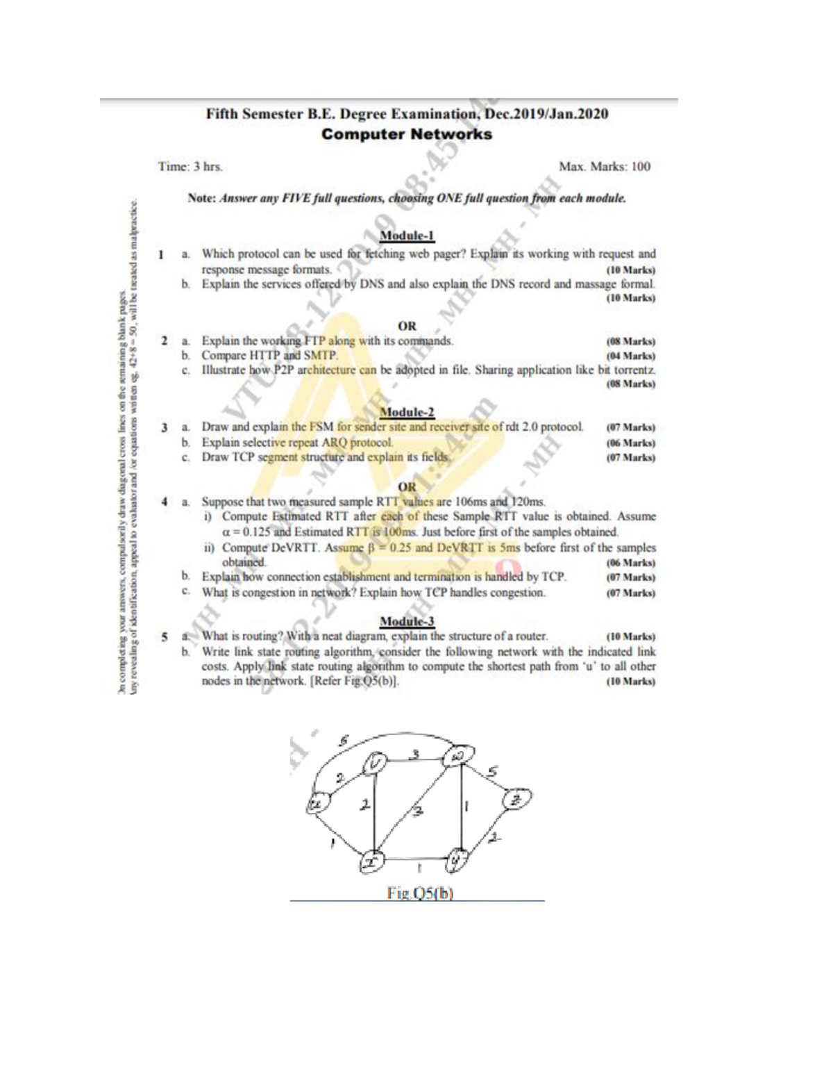 CNS dec 2019-20 - ssss - Computer Science & Engineering - Studocu