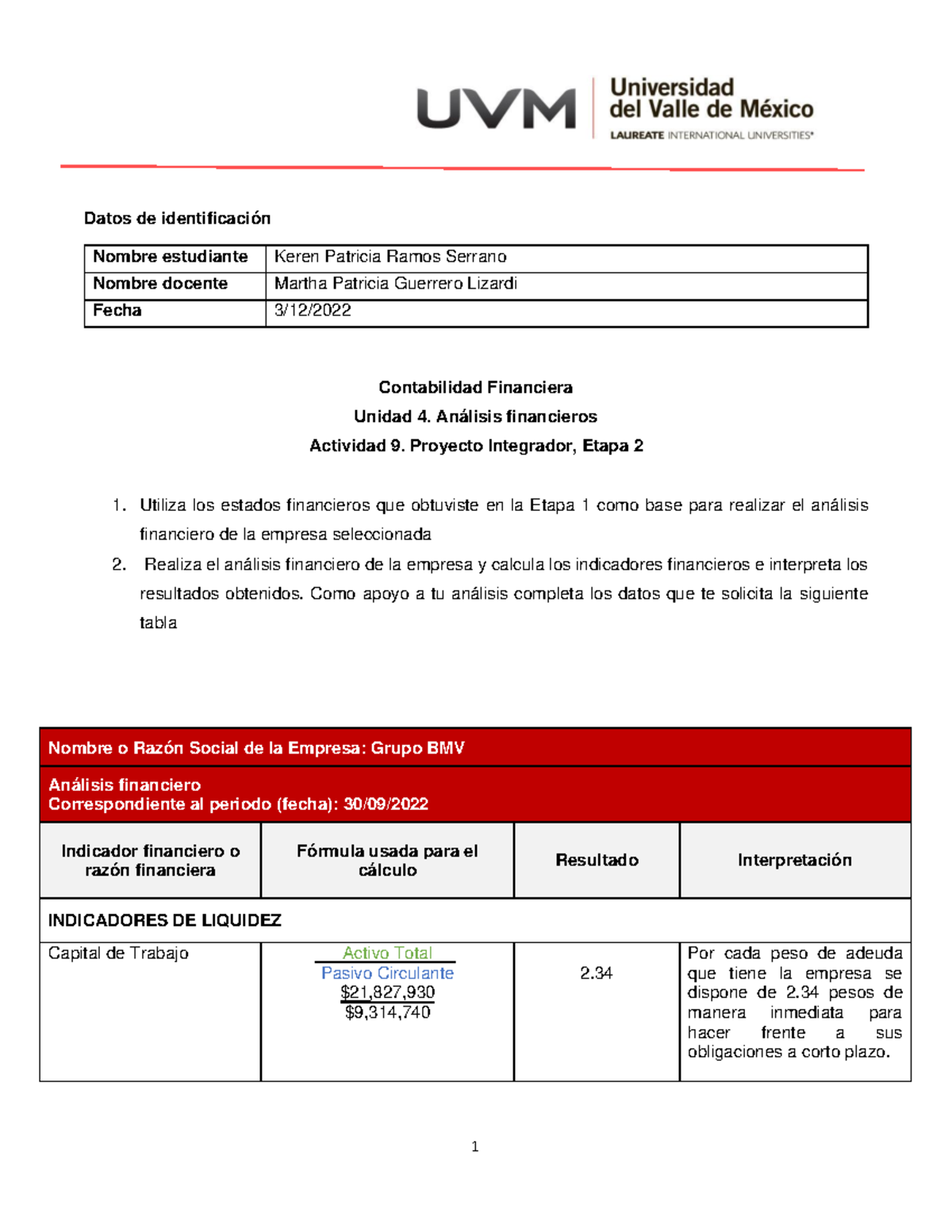 A9 Proyecto Integrador E2 RSKP - Datos de identificación Contabilidad ...