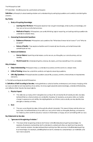 Understanding THE SELF reviewer - UNDERSTANDING THE SELF Basic Concepts ...