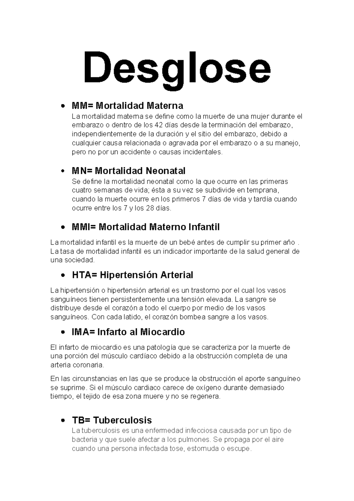 Desglose - son practicas estudiadas los suficientes y me ha ido bien en ...