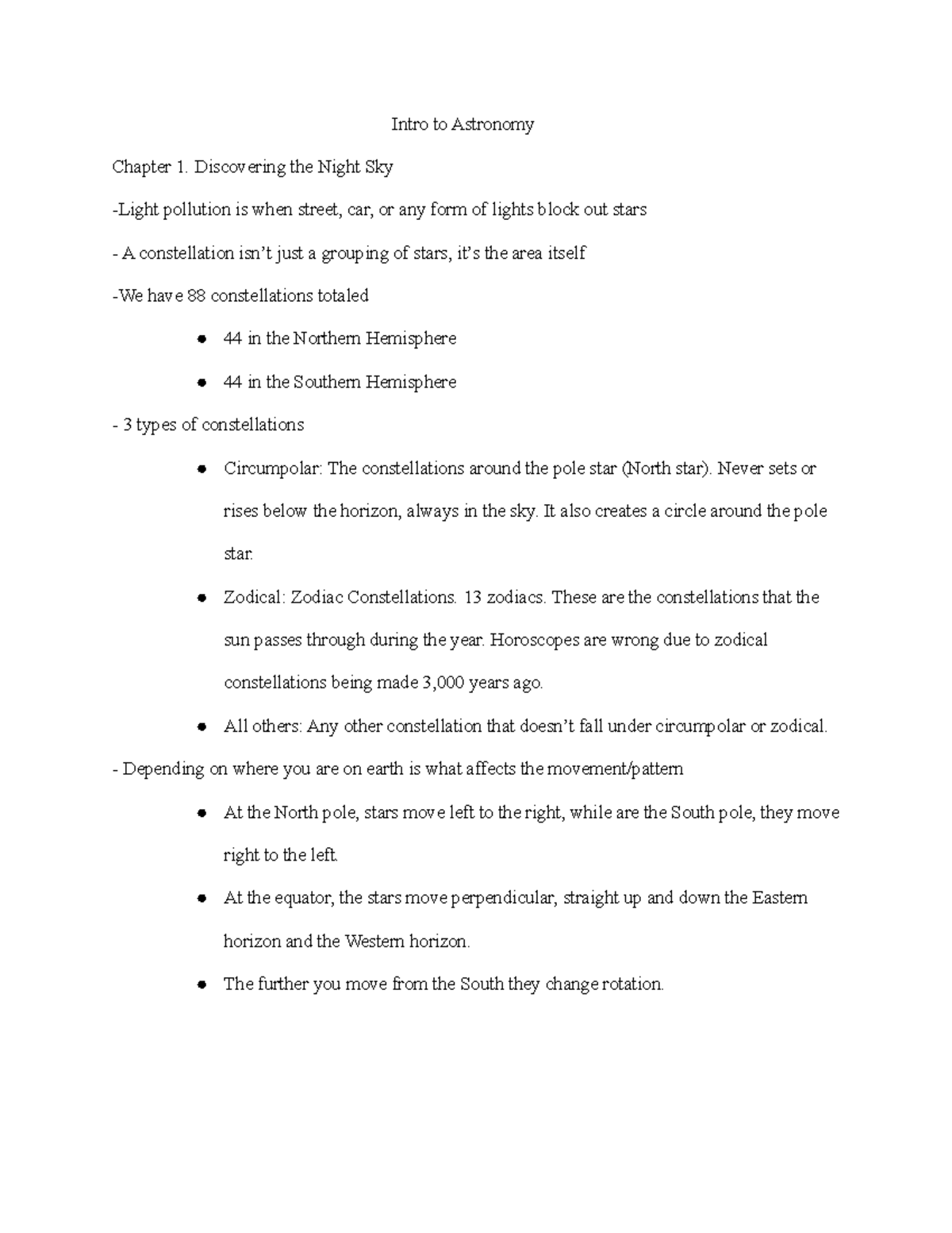 Intro to Astronomy - Intro to Astronomy Chapter 1. Discovering the ...
