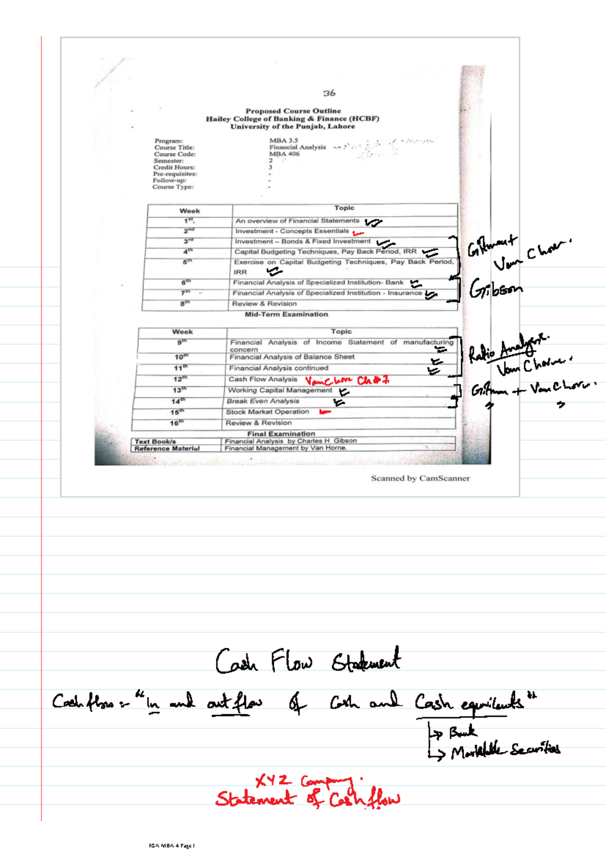 Cash Flow Format with variations - Financial Accounting - Studocu
