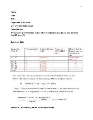 Nine bottles - The nine bottle experiment - California State University ...