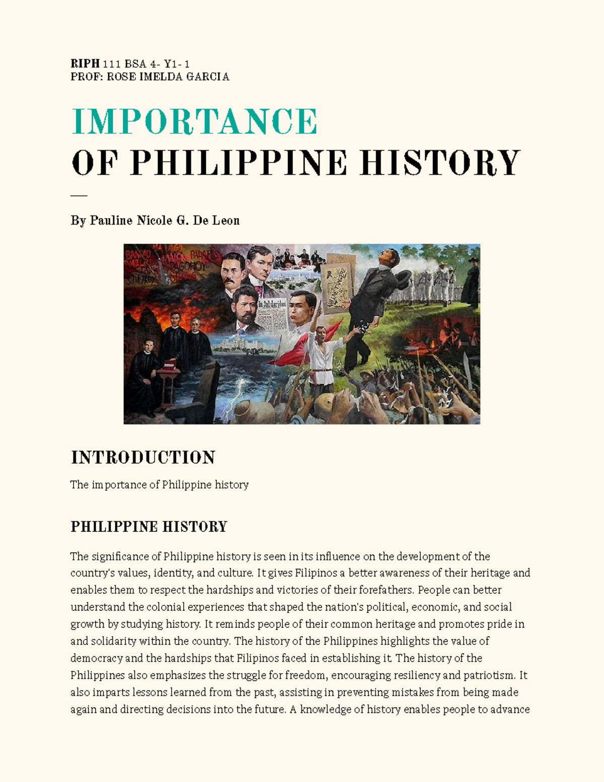 RIPH ACT1 - qed - RIPH 111 BSA 4- Y1- 1 PROF: ROSE IMELDA GARCIA ...