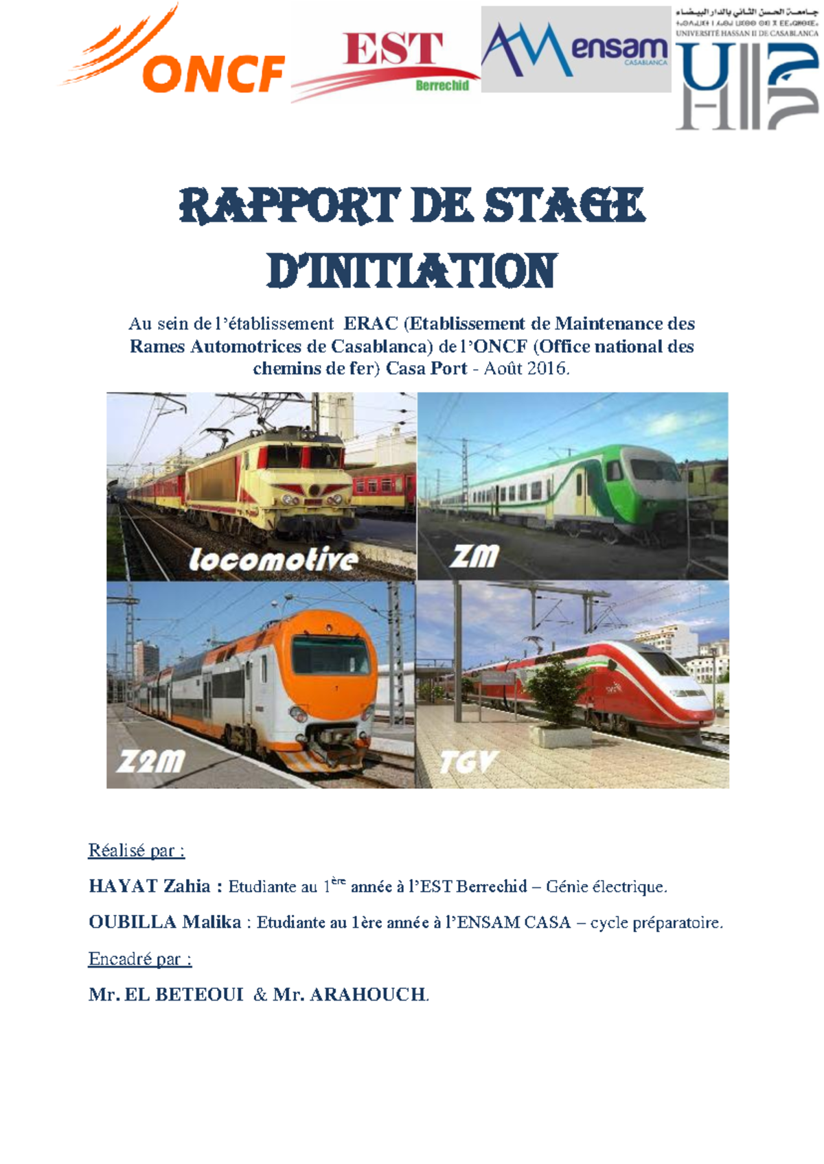 Pdfcoffee - LKJNB - Rapport de stage d’initiation Au sein de l ...