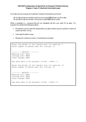 Budget Tracker - Note - UNIVERSITI TEKNOLOGI MARA CSC Fundamentals of Algorithms & Computer ...