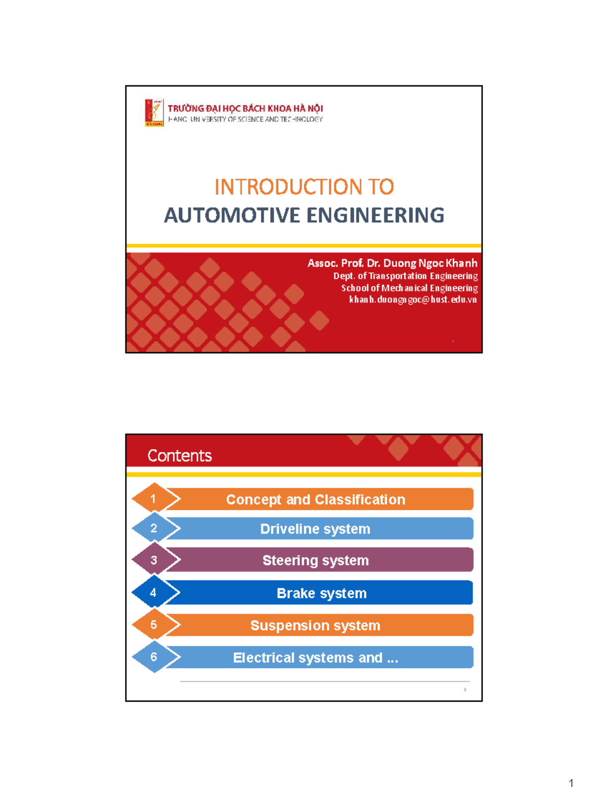 Introduction-to-Automotive-Engineering Handout New - INTRODUCTION TO ...