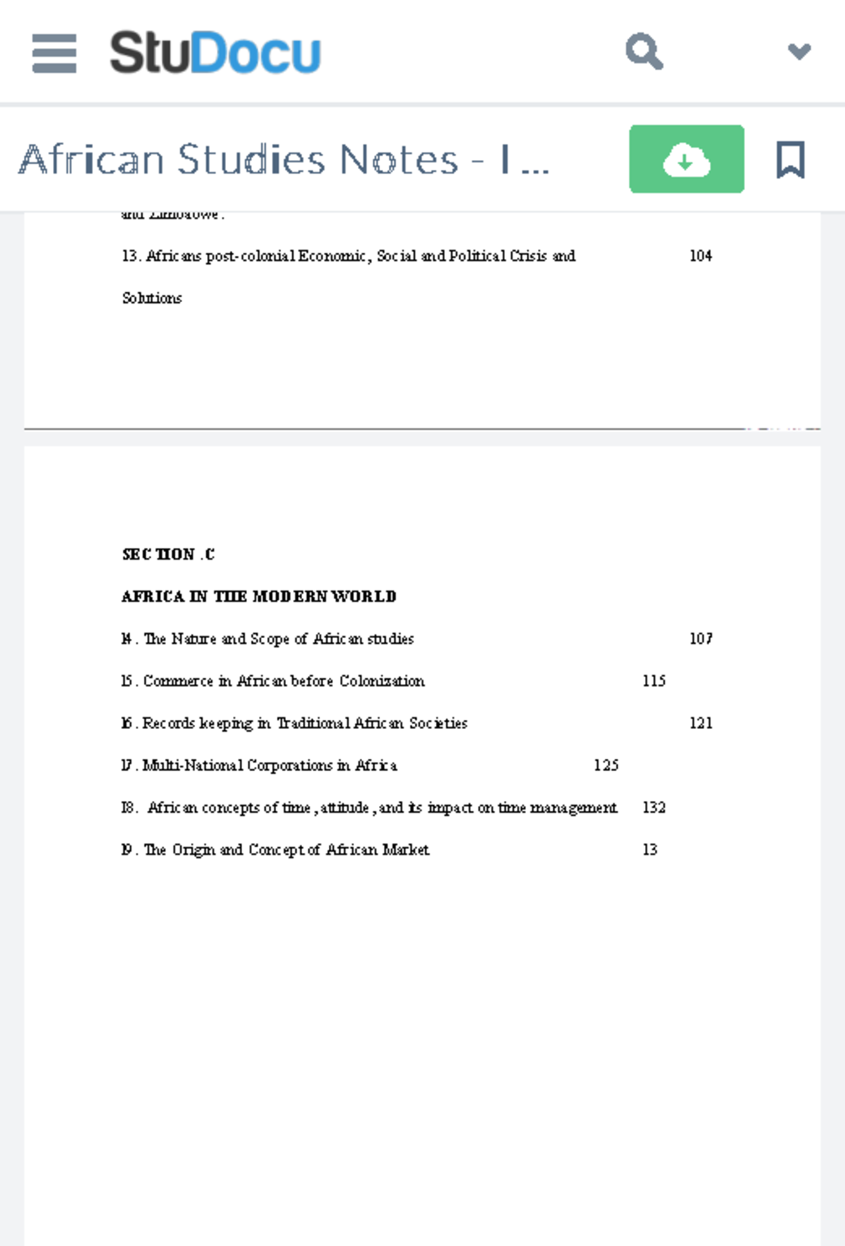 Safari - 28 Aug 2022 at 09:37 - African Studies Notes - I African ...