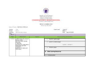 CSS MOD 2-part1 - ICT CSS mod2 part1 - Technology and Livelihood Education COMPUTER SYSTEM ...