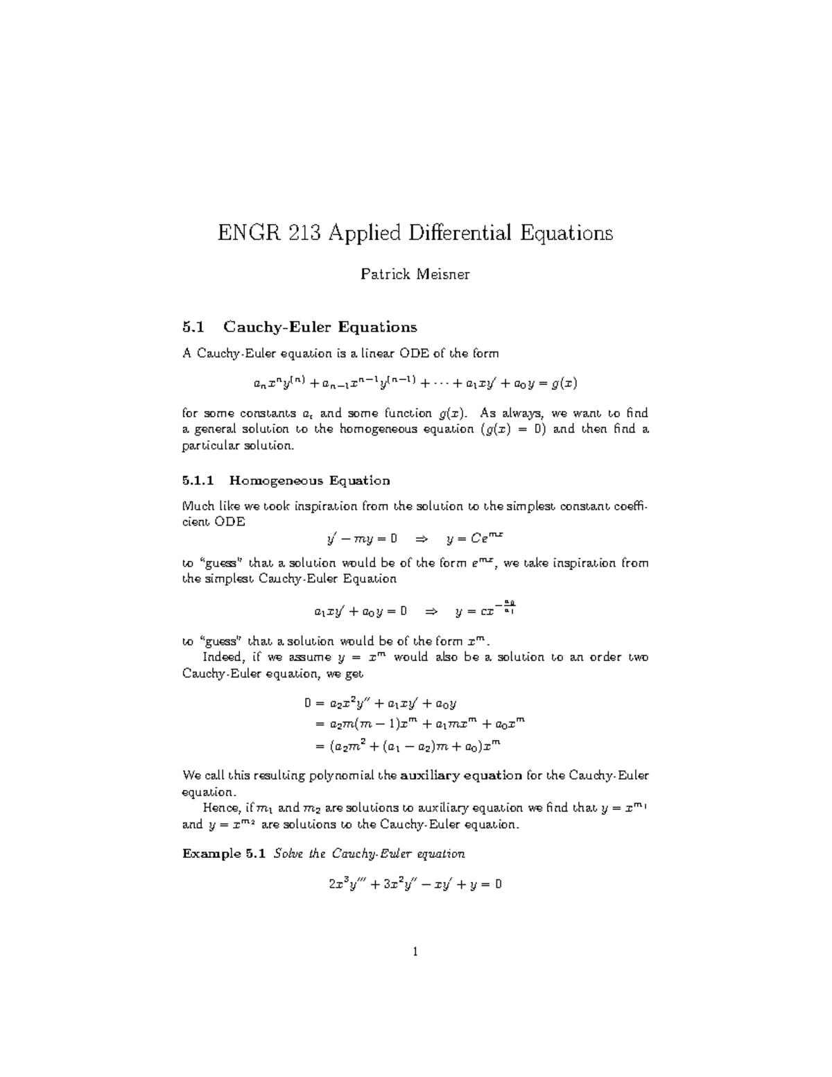 Lecture 16 - class note - ENGR 213 - Concordia - Studocu