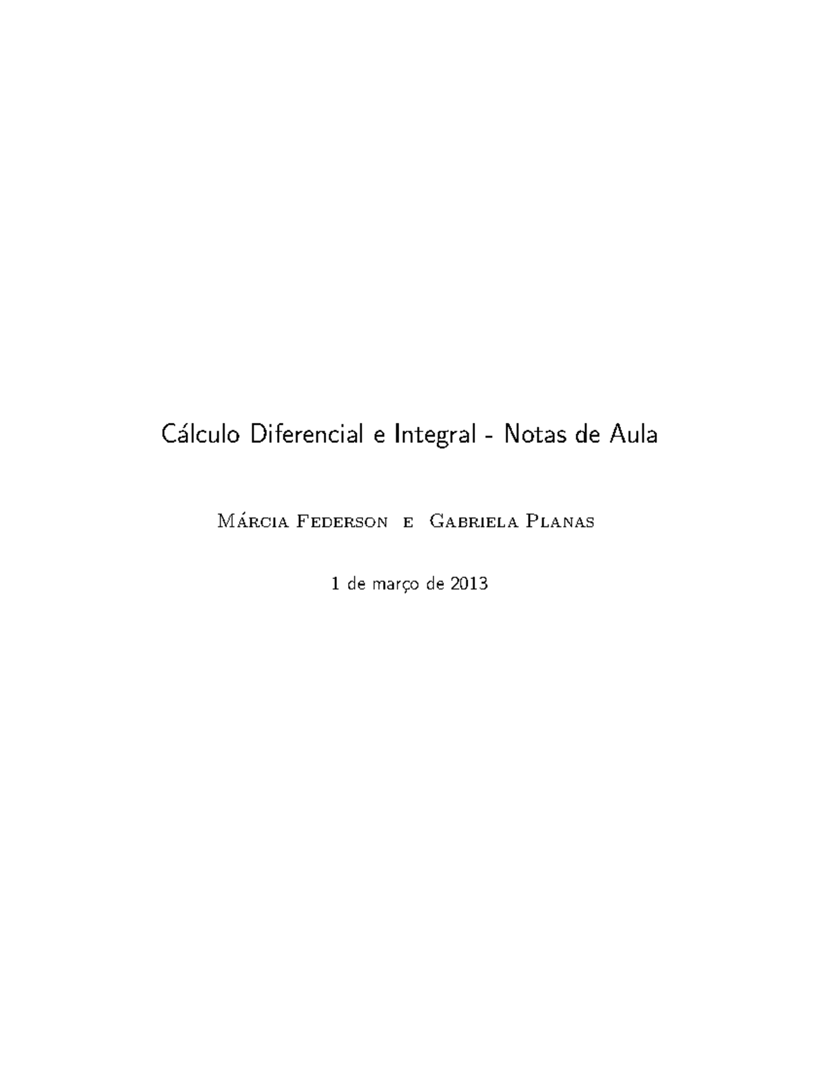 Calculo I -Marcia F - "Cálculo I" de Márcia F. aborda funções, limites ...