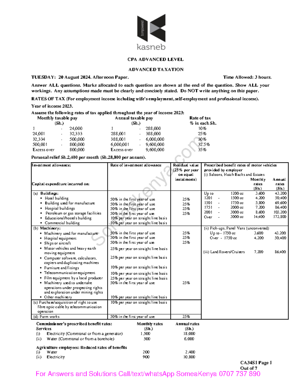 Pst-AT-Collection - These are CPA past papers for advanced taxation ...