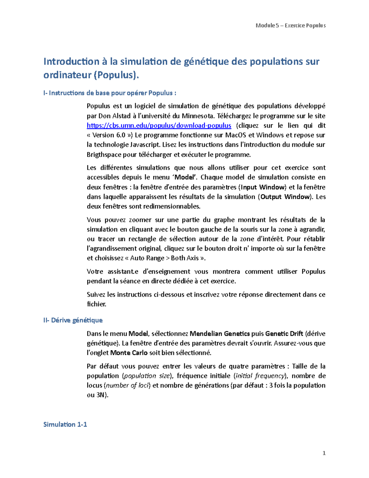 Populus Exercise - Introduction à la simulation de génétique des ...