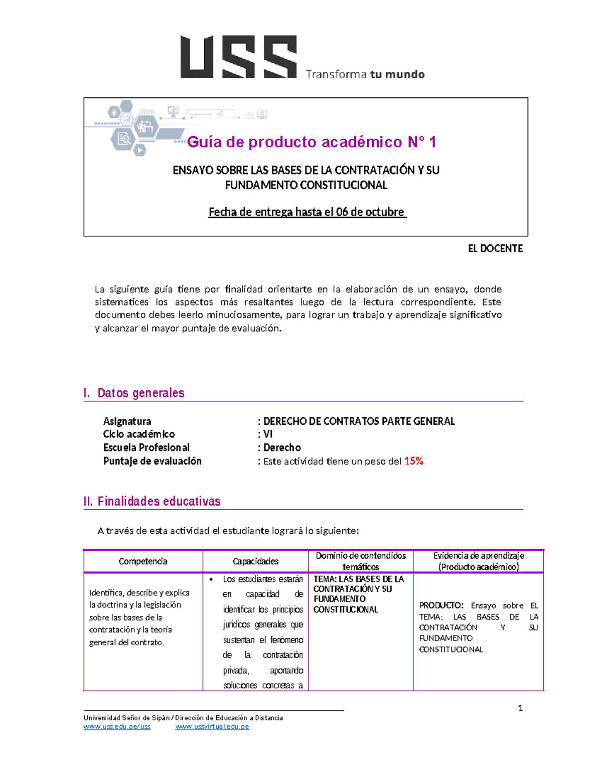 Guia PA1 (10) - ADASDASD - EL DOCENTE La siguiente guía tiene por ...