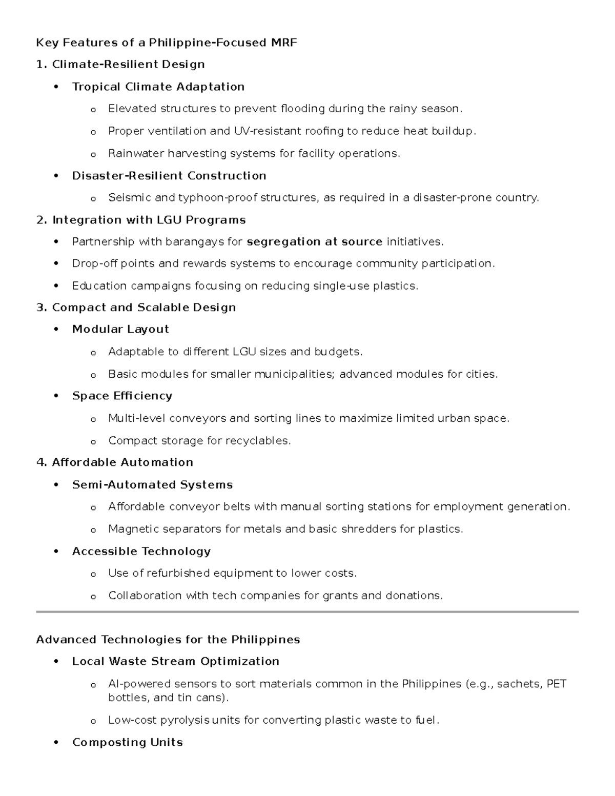 State of the Art - MRF Designs - Key Features of a Philippine-Focused ...