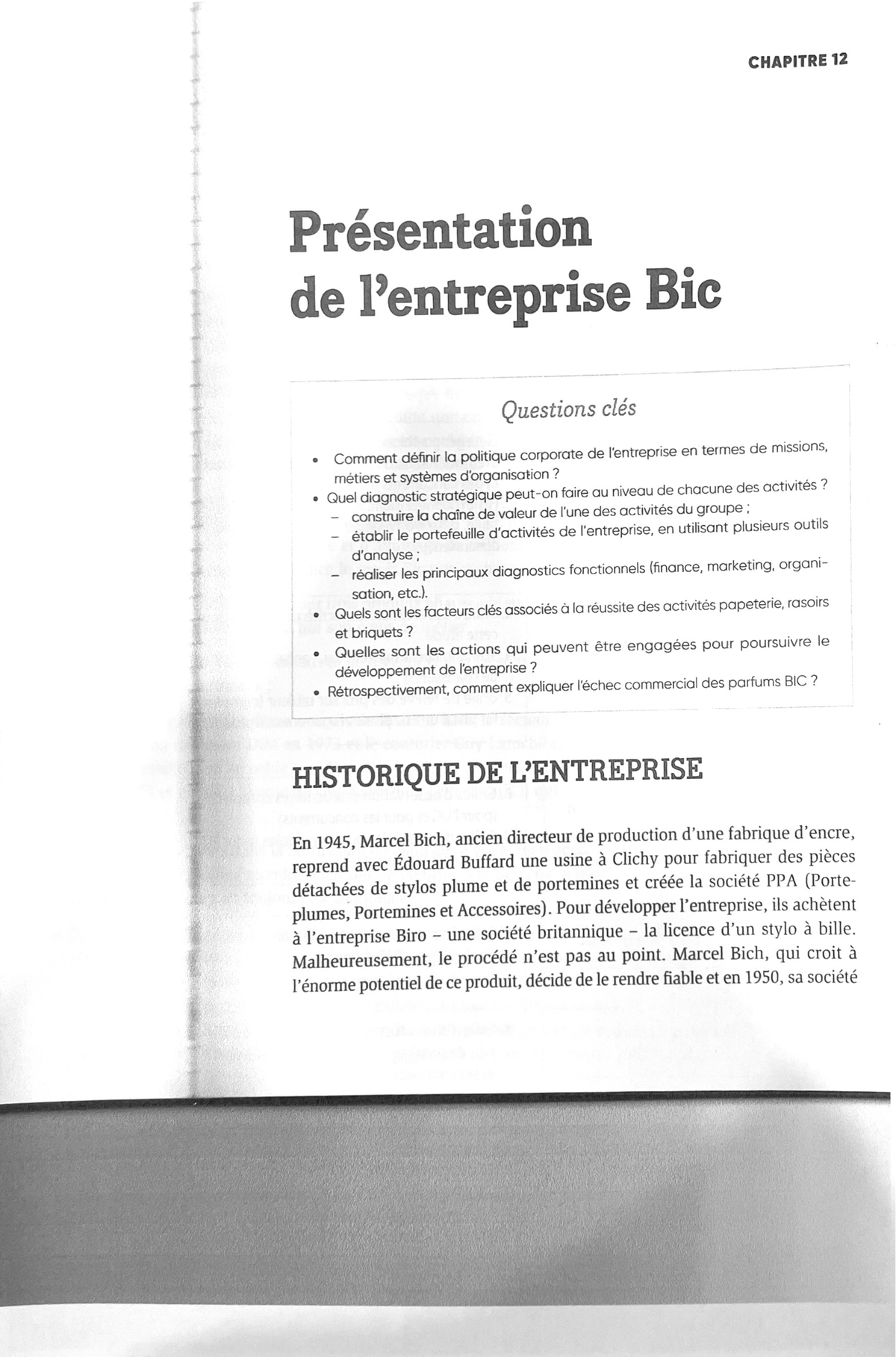 BIC part1 - Hello - CHAPITRE 12 Présentation de Bic Questions clés Comment définir la politique ...