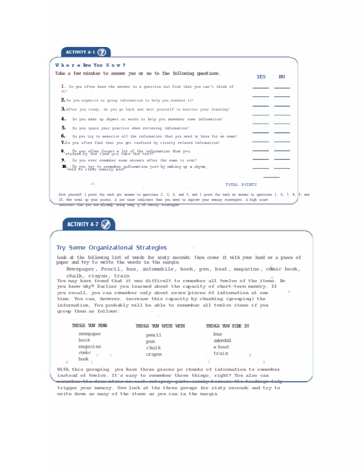 Binder 2 - ued102 - W h e r e Are Yoo N o w? Take a few minutes to ...