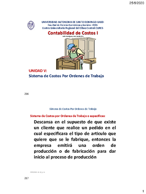 Unidad 2 - Sistemas de acumulación de costos - CON Fundamento de Contabilidad de Costos 2 - Studocu