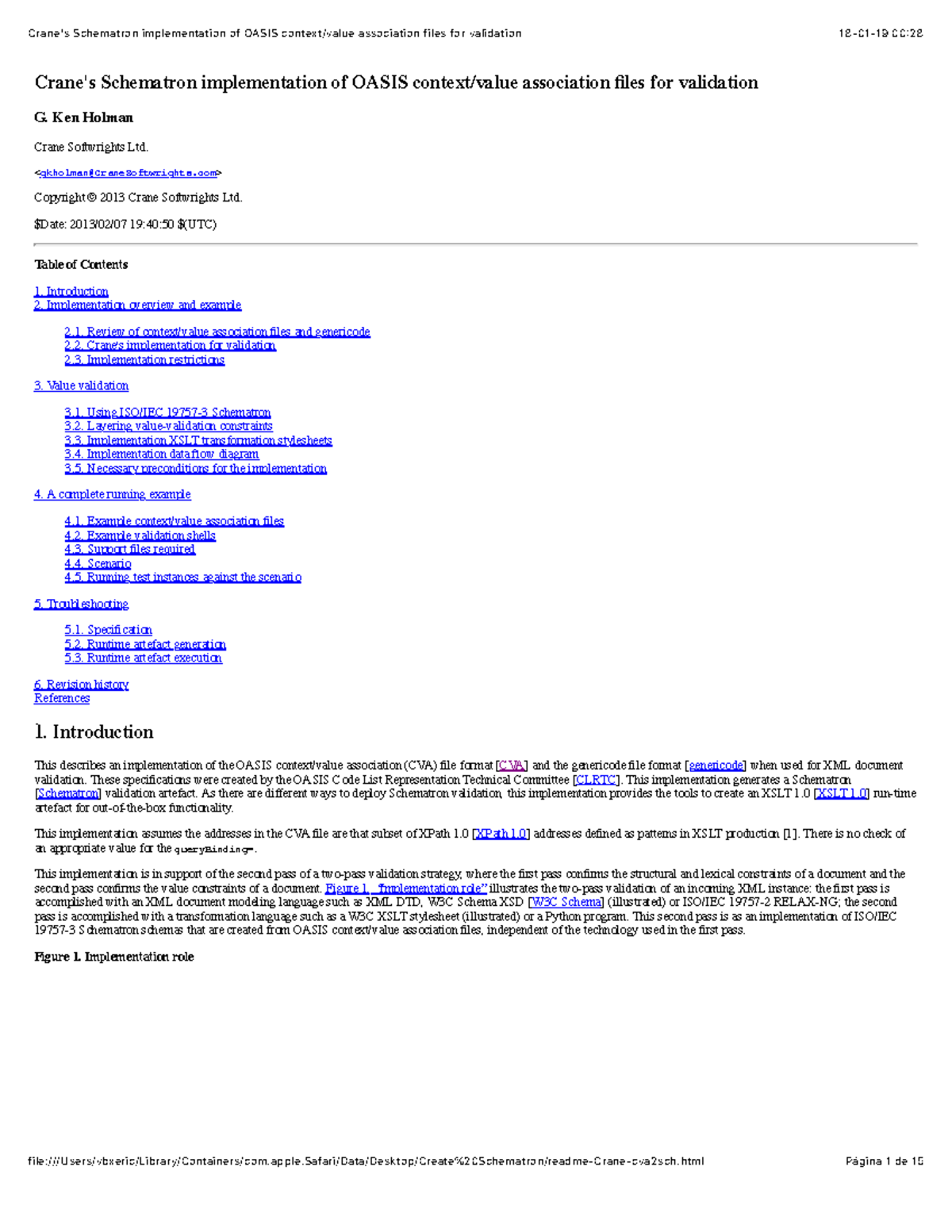 SHEMATRON OASIS - Crane's Schematron implementation of OASIS context/value association files for ...