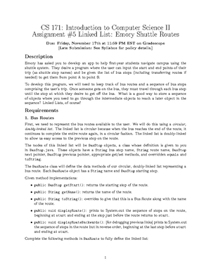 A4 - A second course in Computer Science, focusing on intermediate ...