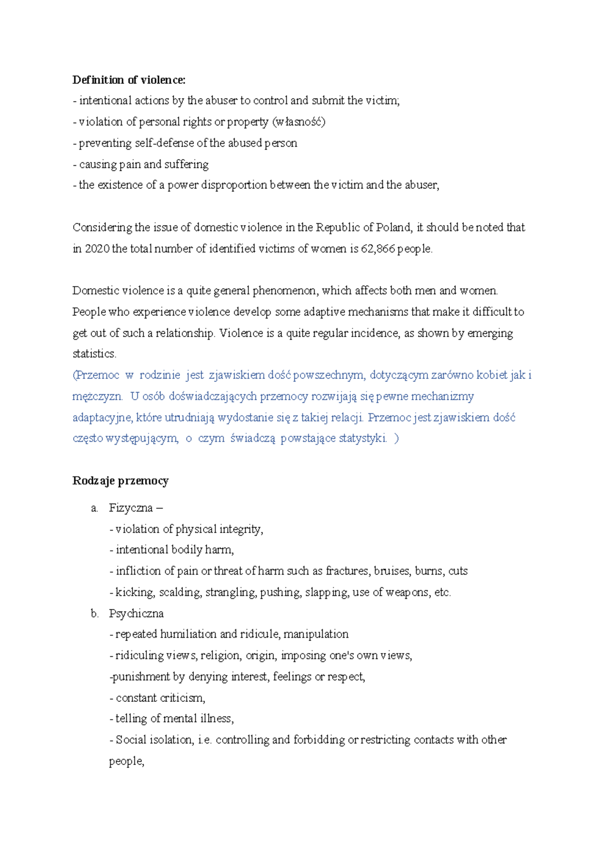Definition of violence - Definition of violence: intentional actions by ...