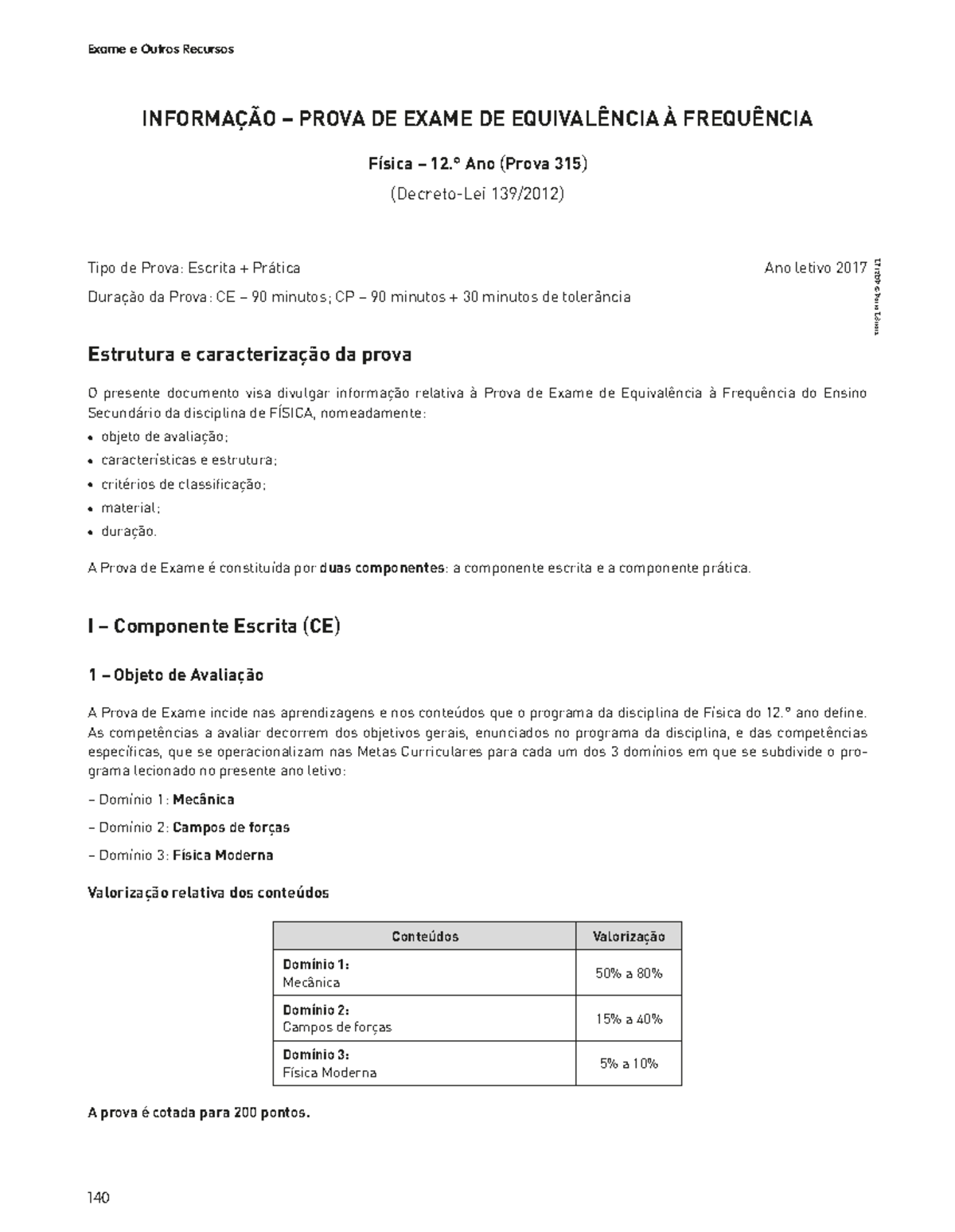 Ef12 prova exame equiv freq informacao - INFORMAÇÃO – PROVA DE EXAME DE ...