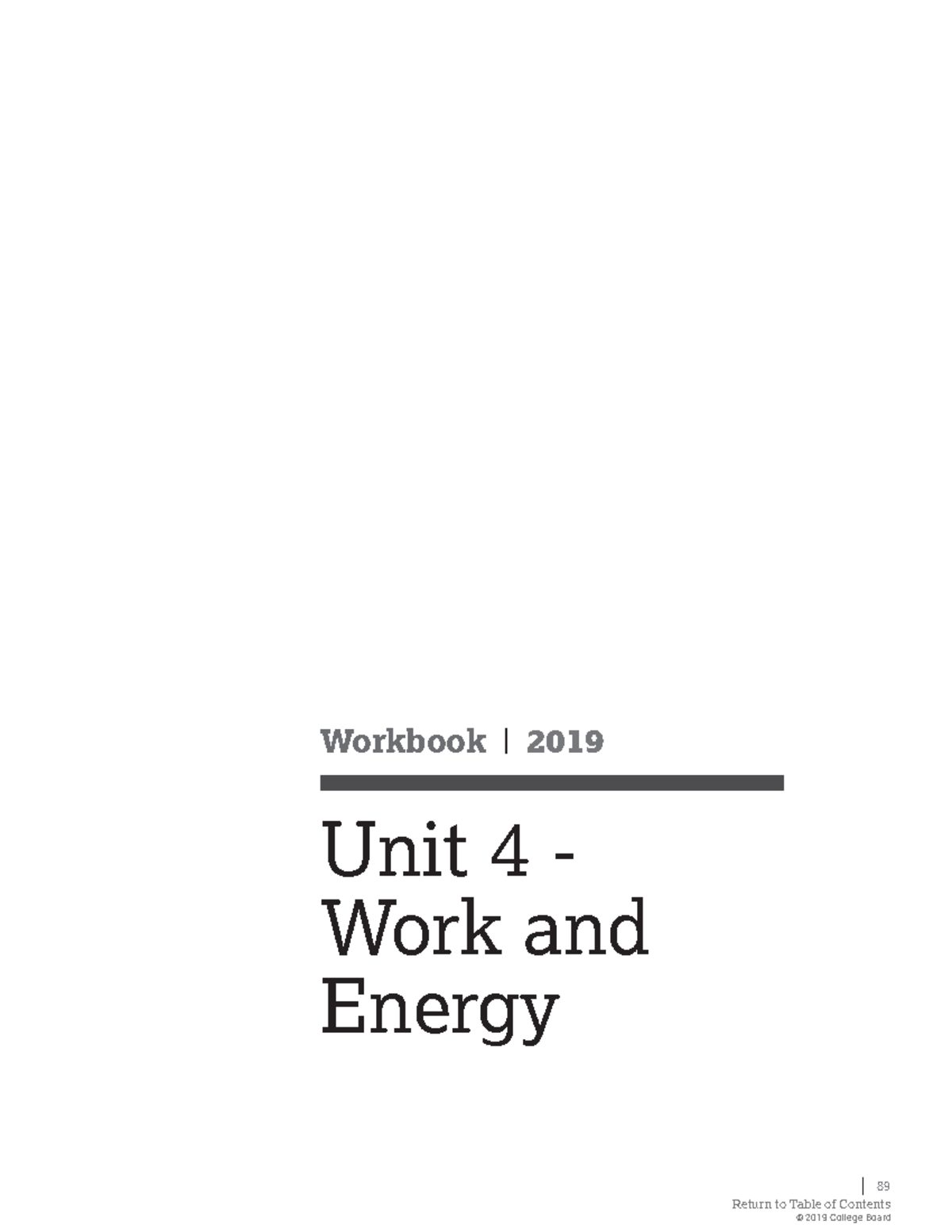 Unit 4 Workbook - APP1 - Yeah - Workbook 2019 89 Return to Table of ...