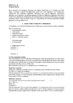 Electrical - Basics - Programming In C - Studocu