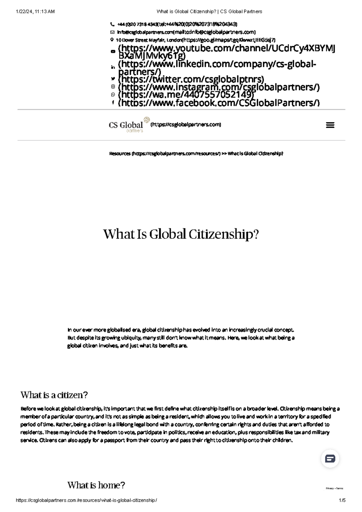 What is Global Citizenship - What Is Global Citizenship? In our ever ...