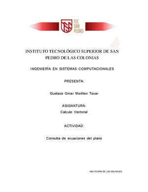 A2 - Proyecto final - INSTITUTO TECNOLOGICO SUPERIOR DE SAN PEDRODE LAS ...