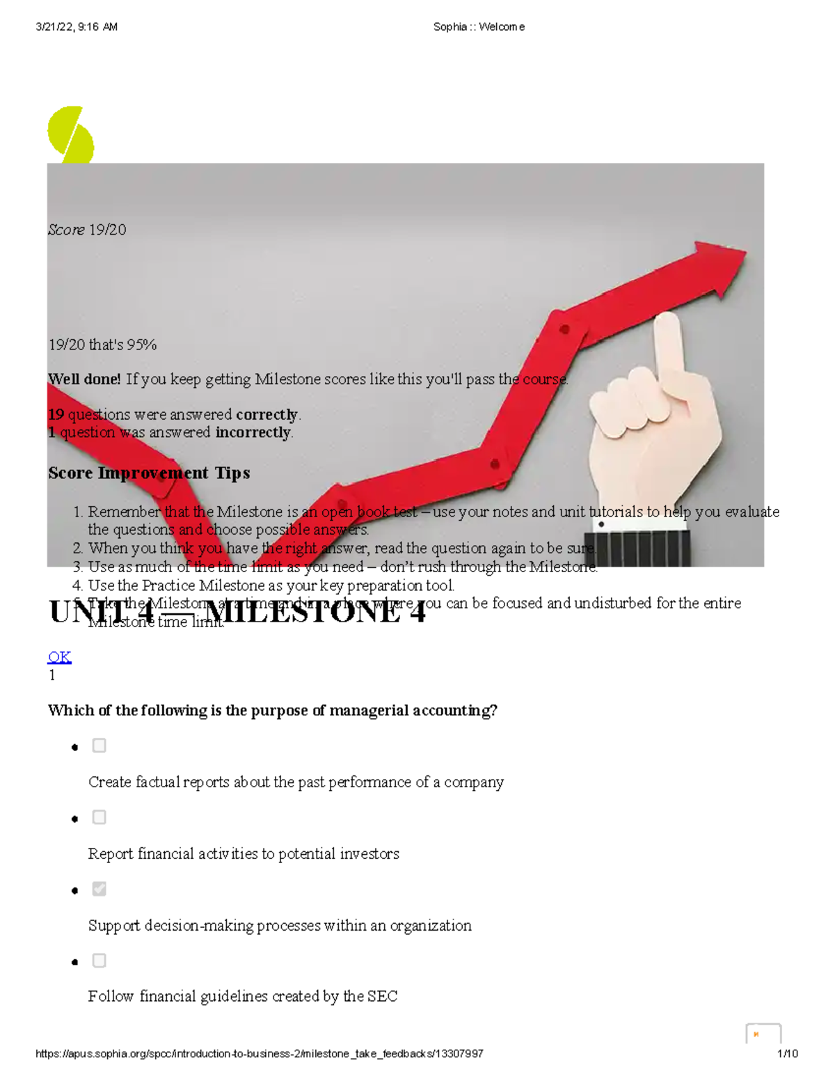 Intro to Business unit milestone 4 - UNIT 4 — MILESTONE 4 Score 19/ 19 ...