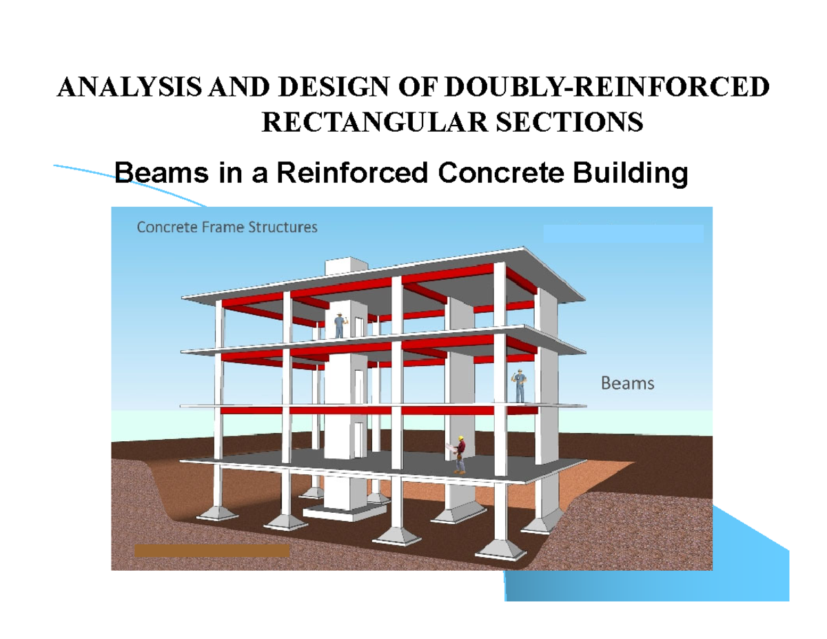 Analysis and Design of Doubly-Reinforced Rectangular Beams - Beams in a Reinforced Concrete ...