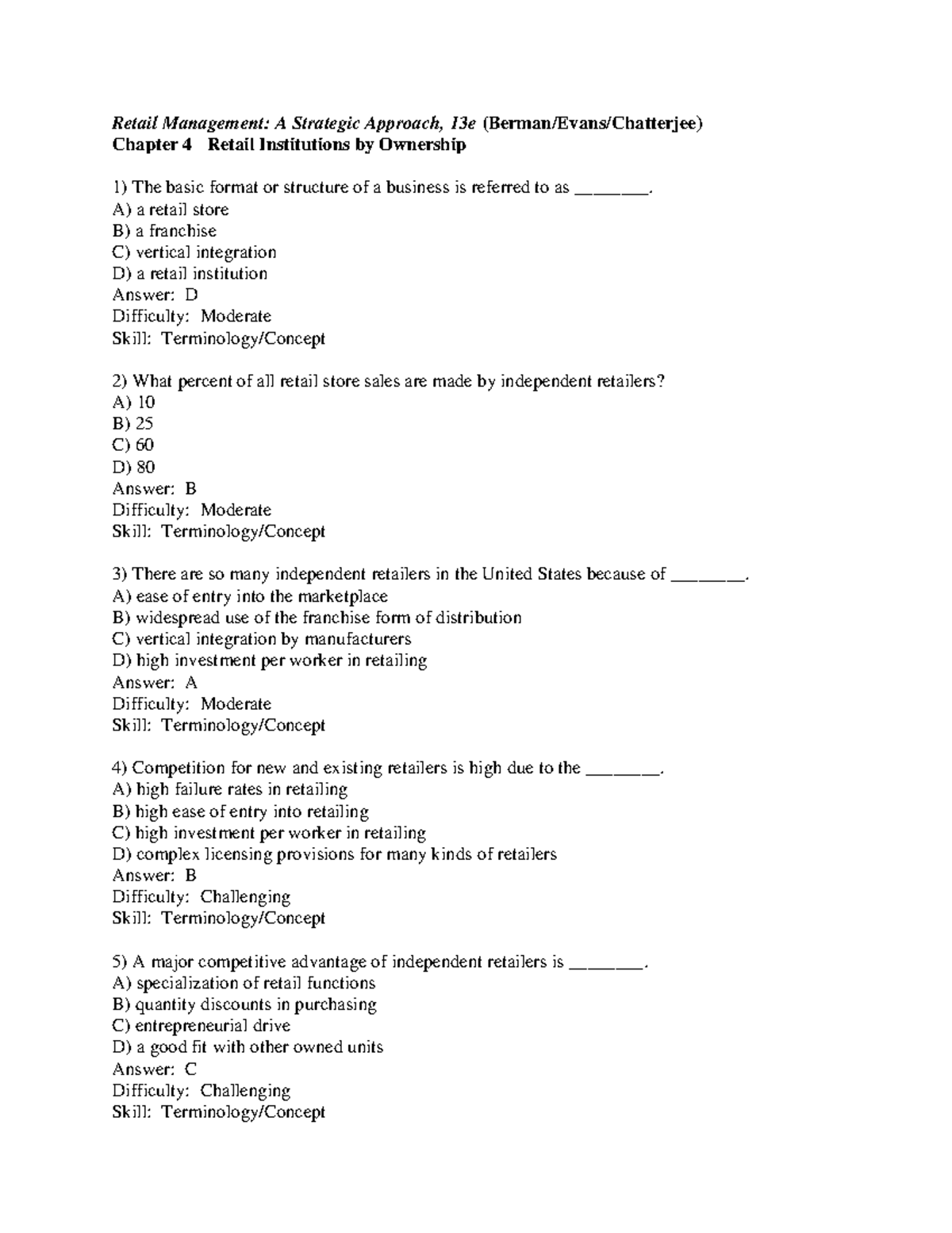 4 5 6 Retailing - qwawad - Retail Management: A Strategic Approach, 13e ...