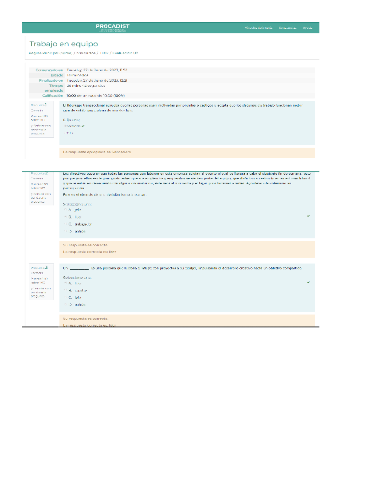 Evaluación U2 - Trabajo en Equipo - Universidad INACE - Studocu