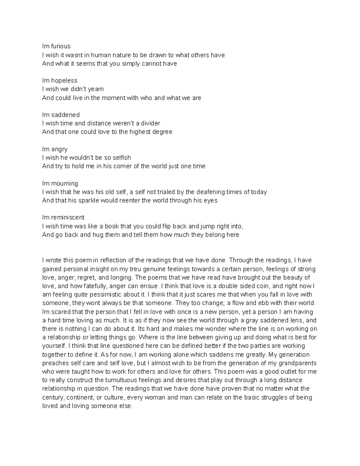 FCR4 - A big project in the form of a poem on humanity and morals. - Im ...