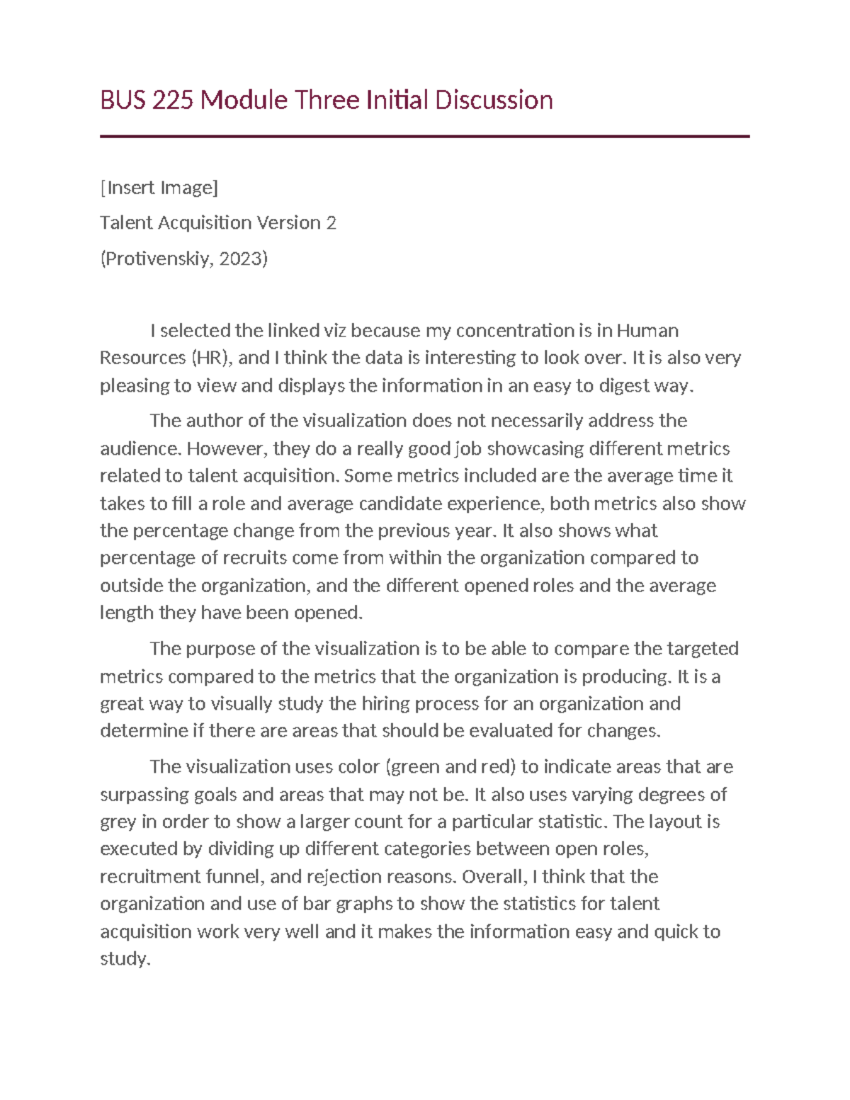 Module Three Discussion Notes - BUS 225 Module Three Initial Discussion ...