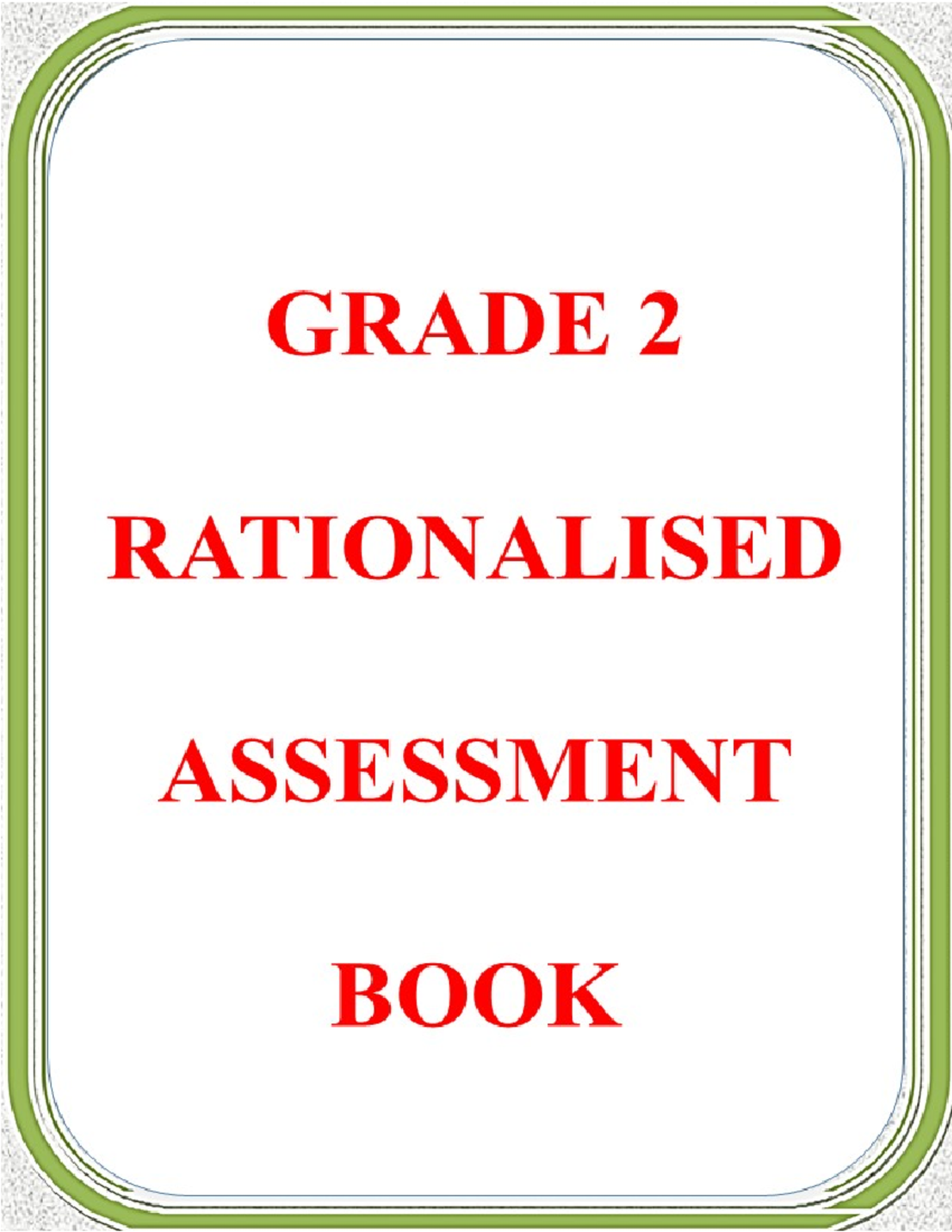 Grade 2 Assessment Report BOOK - RATIONALIZED KISWAHILI ACTIVITIES ...