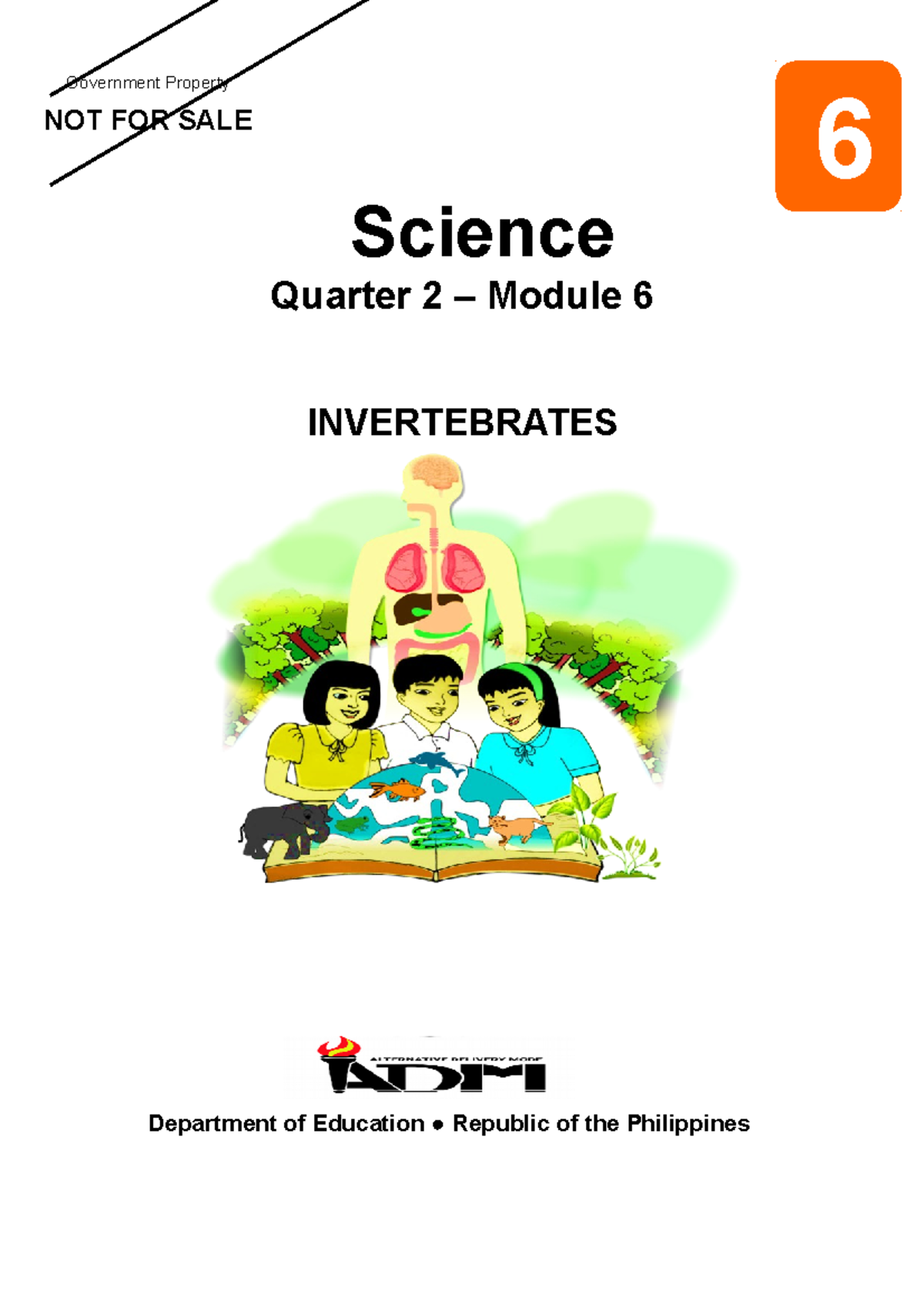 Science 6 Q2 Mod6 Invertebrates v3 - NOT Science Quarter 2 – Module 6 ...