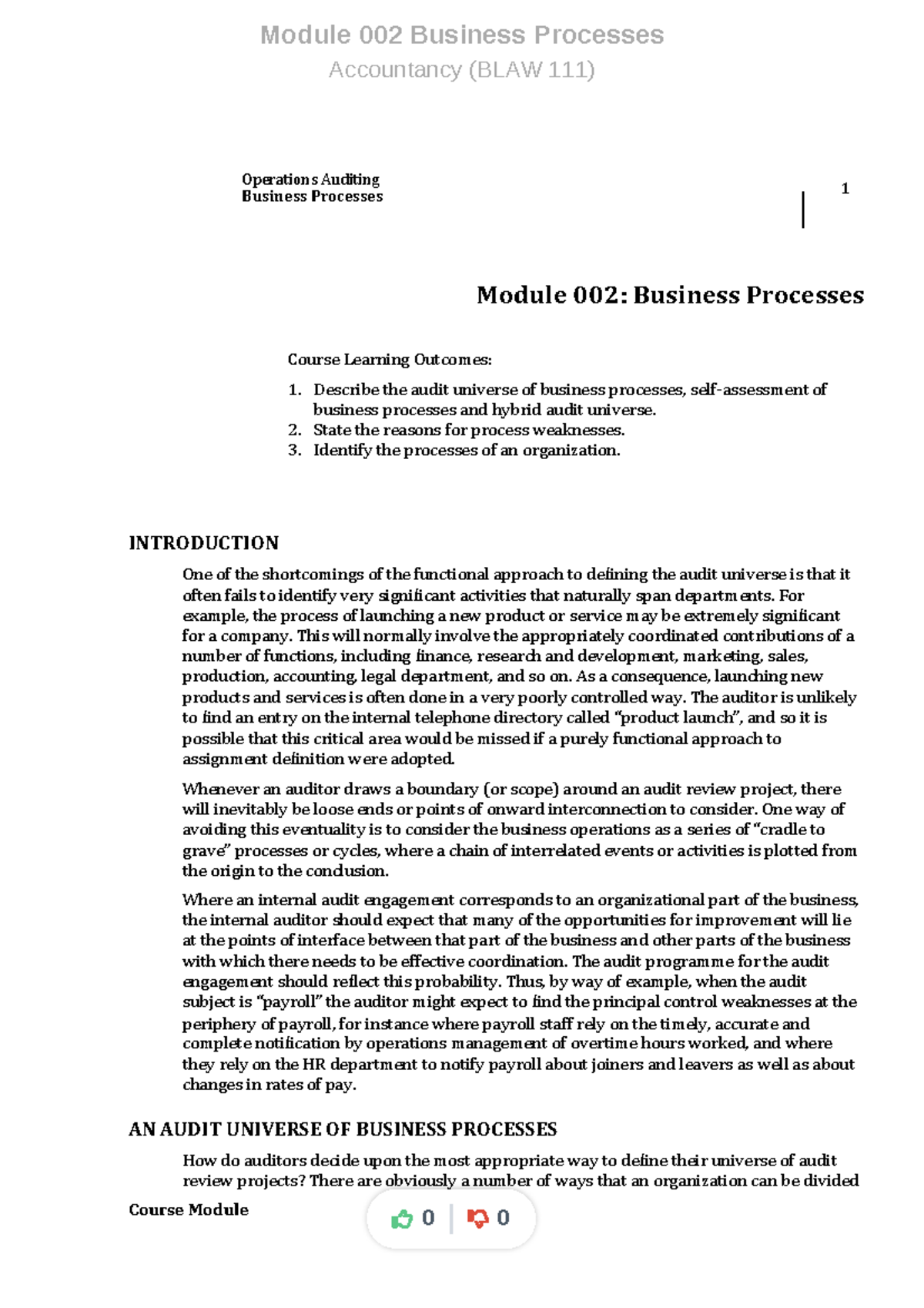 Module-002-business-processes compress - Module 002 Business Processes ...