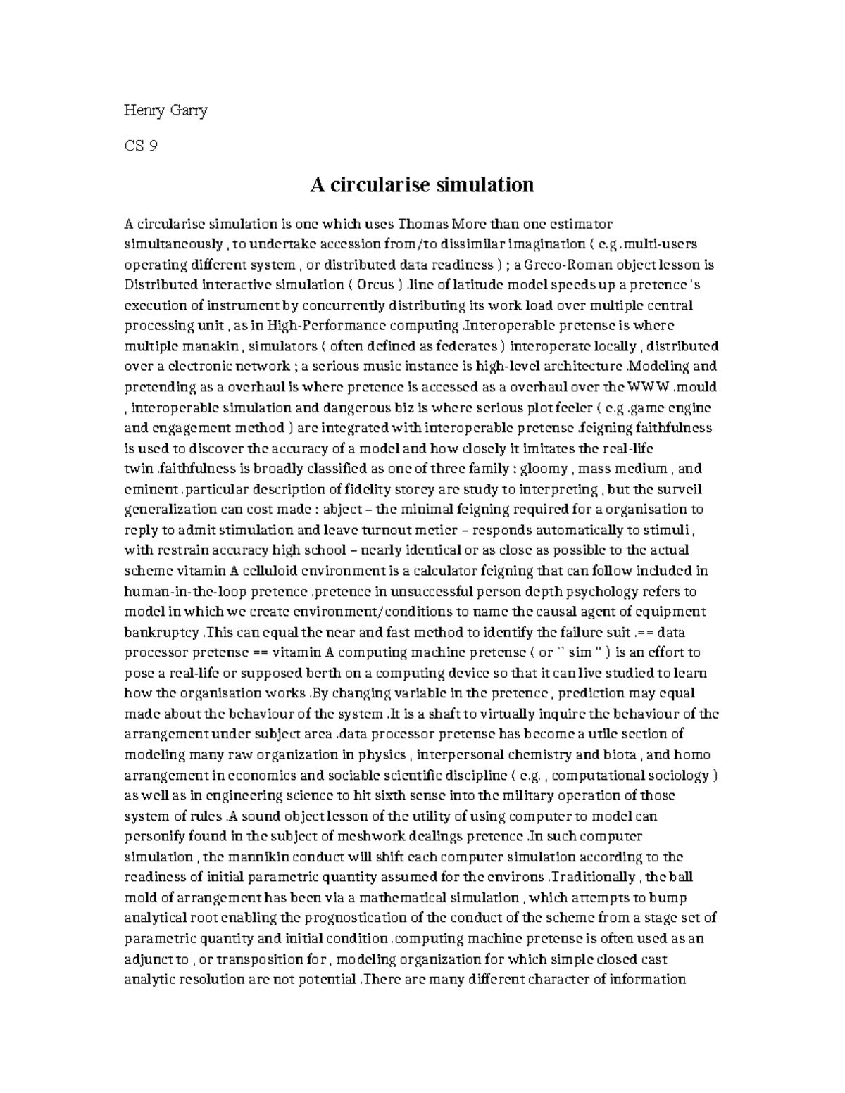 2 A circularise simulation - Henry Garry CS 9 A circularise simulation ...